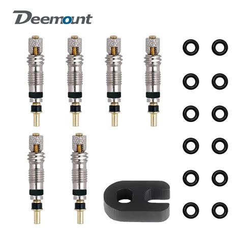 자전거 프레 스타 밸브 코어 황동 소재 Cnc 가공 니켈 도금 Mtb 도로 튜브리스 림 노즐 옵션 금속 도구 O 링 밸브 Aliexpress