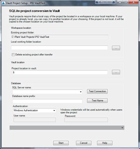 Move An Autocad Plant3d Vault Project From One Server To A Different Server