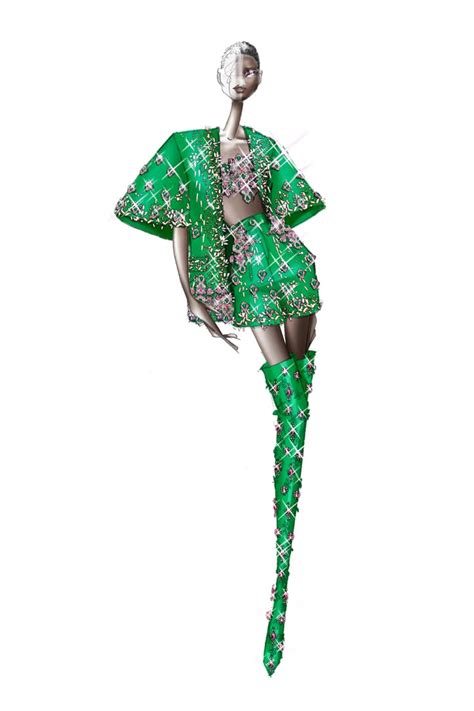 Ralph And Russo Fall 2020 Couture Collection Vogue Modeontwerp Schetsen Modetekening