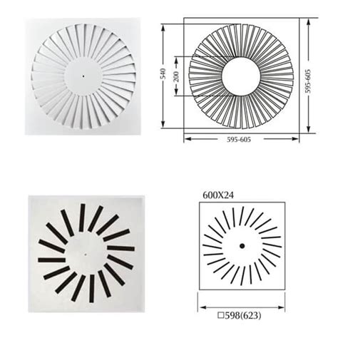 China Manufacturer Swirl Diffuser Fixed Blades Aireverpeak