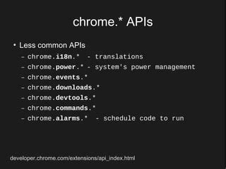 Chrome Extension Development PPT