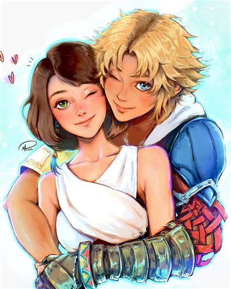 Kuroiitulip Tidus Yuna Ff10 Final Fantasy Final Fantasy X