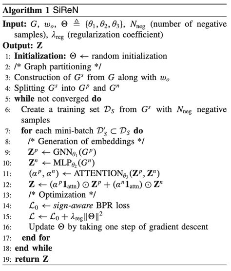 Siren Sign Aware Recommendation Using Graph Neural Networks