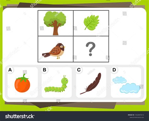 Practice Questions Worksheet Education Iq Test Stock Vector Royalty