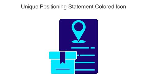 Unique Positioning Statement Colored Icon In Powerpoint Pptx Png And Editable Eps Format Ppt