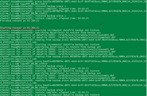 Veeam Oracle Rman Plugin备份rman脚本异机恢复指南 知乎