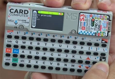 Card Sized Open Source Hardware Cardputer From M5stack Development Boards Kits Programmers