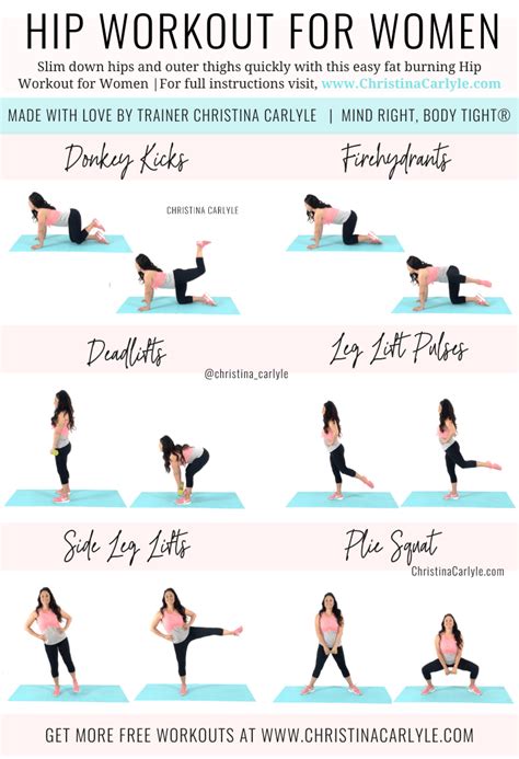 Fat Burning Hip Workout For Tight Toned Hips Outer Thighs Artofit