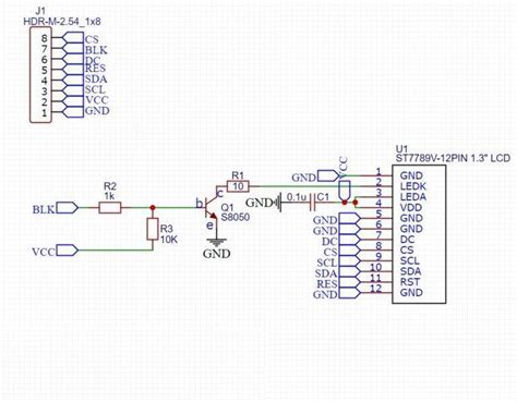 Pcb For 13 Inch Tft Ips Bare Display St7789 Spi 240x240 Uge
