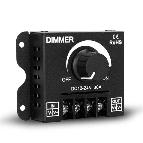 Dc 12v 24v Pwm Led Lighting Dimming Device Led Strip Dimmer 30a