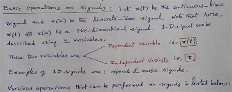 Basic Operations On Signals Signals Systems EngineersTutor