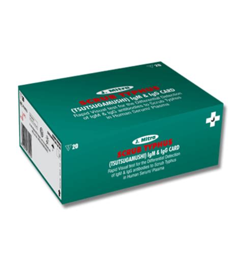 J Mitra Advantage Typhi Igm And Igg Card