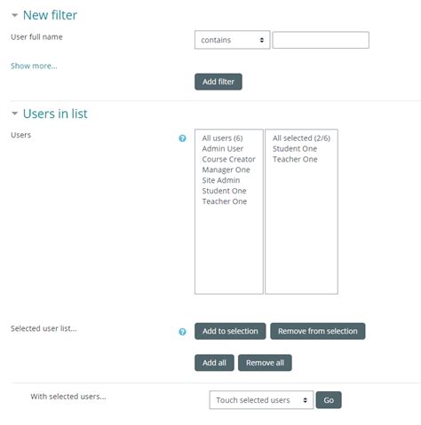 Executing A Touch Command On Users