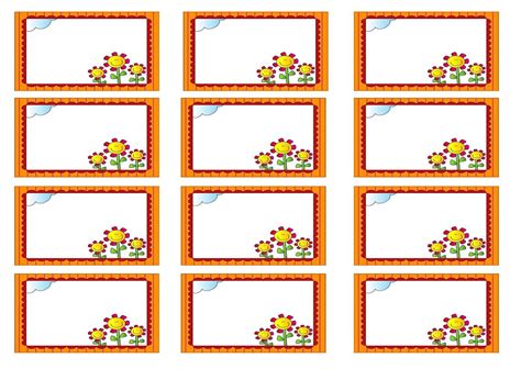 Αποτέλεσμα εικόνας για καρτελες ονοματων στο νηπιαγωγειο Paper Flowers Cards Kindergarden