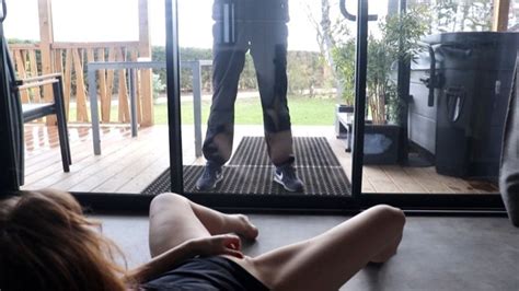 I Masturbate In Front Of The Window Like A Slut And A Stranger Walks By