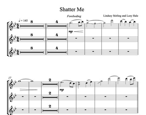 Lindsey Stirling Sheet Music Shatter Me For Violin