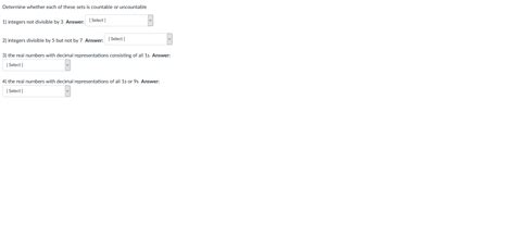 Solved Determine Whether Each Of These Sets Is Countable Or Chegg