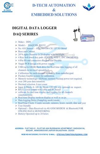 8 Daq Data Logger For Industrial Usb At Rs 40000 In Jaipur Id 2851391908088
