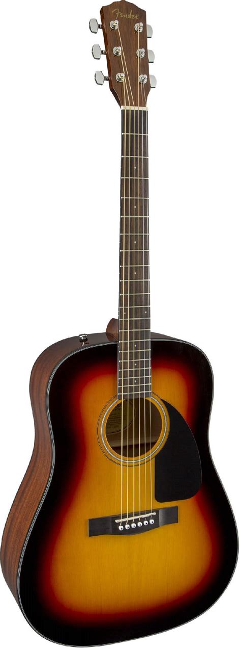 FENDER CD-60 DREAD V3 DS SB WN акустическая гитара, цвет санберст ...