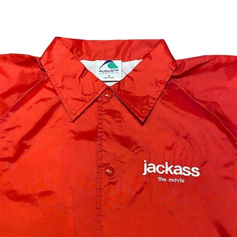 Jackass The Movie Coach Jacket Red Crime Online Store