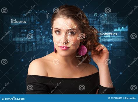 Face Detection And Recognition Stock Image Image Of Facial Glow