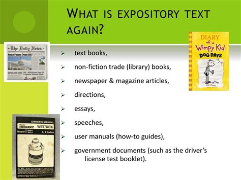 ppt text features in expository text powerpoint presentation free download id 1725422
