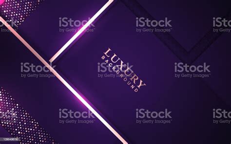 고급 배경 디자인 보라색과 골드 요소 장식 우아한 종이 아트 모양 벡터 레이아웃 프리미엄 템플릿 0명에 대한 스톡 벡터 아트 및 기타 이미지 Istock