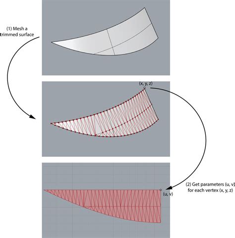 Surface Parameters From Meshing Scripting McNeel Forum