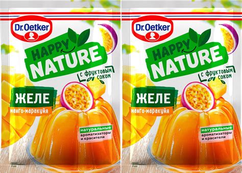 Смесь для приготовления десерта Dr. Oetker Happy Nature Желе манго ...