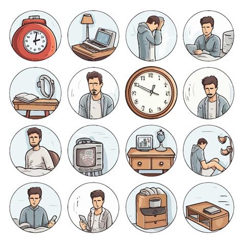 Premium Vector Mandailyroutineiconsvector