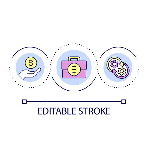 Company Budget Management Loop Concept Icon Graphic Financial General