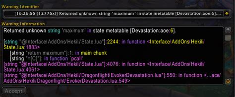Selecting Maximum Empower Level In Apl Triggers Hekili Warnings