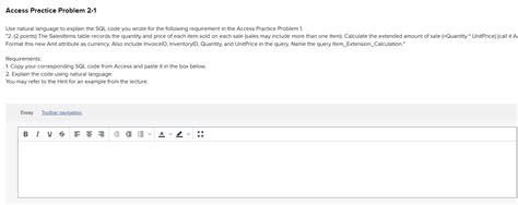 Use Natural Language To Explain The SQL Code You Chegg