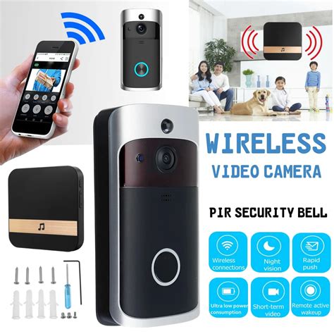 WI FI Video Door Phone Door Bell WIFI Doorbell Camera Night Vision For Apartments IR Alarm