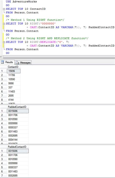 Sql Server Pad Ride Side Of Number With 0 Fixed Width Number Display Sql Authority With