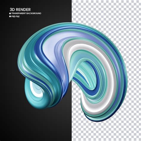 Premium PSD 3d Rendering Of Abstract Shape