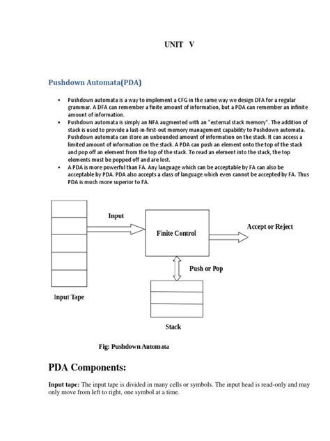 Toc 5 Th Unit Notes Pdf Theory Of Computation Mathematics