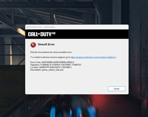 Mw3 Directx Error R Modernwarfareiii