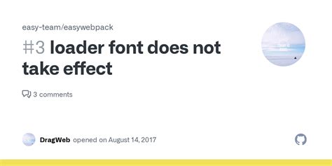 loader font does not take effect · issue 3 · easy team easywebpack