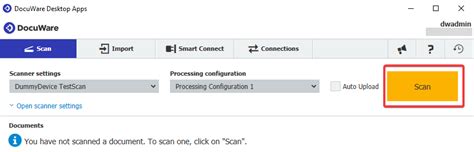 How To Select A Scanner And Scan In Documents In The Docuware Desktop