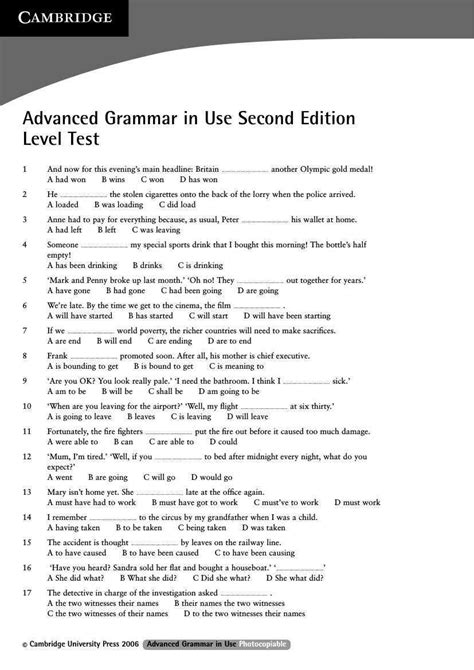 Core Grammar For Lawyers Post Test Answers Guide