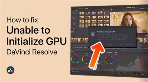 Davinci Resolve Gpu Error