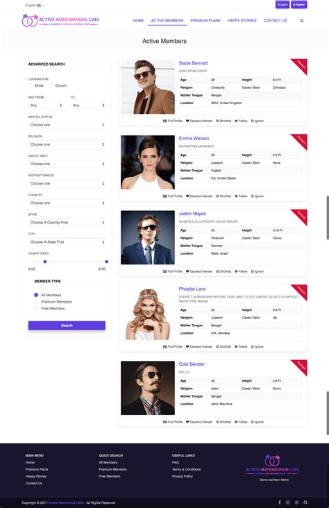 Active Matrimonial Cms Codesaleshub