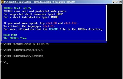 Free And Opensource DOS Emulator DOSBox TECK IN