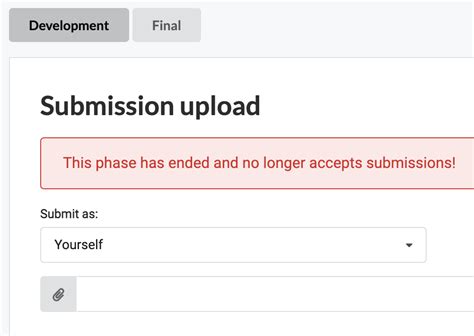 Wrong Error Message When Phase Has Ended · Issue 847 · Codalabcodabench · Github