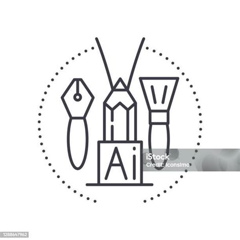 그래픽 도구 아이콘 선형 격리 된 그림 얇은 줄 벡터 웹 디자인 기호 흰색 배경에 편집 가능한 스트로크와 개요 개념 기호 개념에