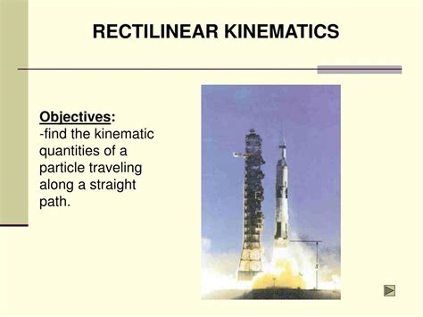 PPT RECTILINEAR KINEMATICS PowerPoint Presentation Free Download ID