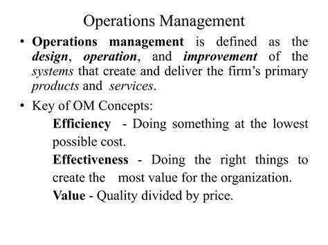 Lecture 1 Production And Operation Management Pptx