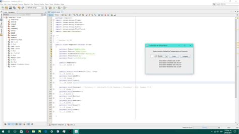 Temperature Convertion Program On Java Youtube