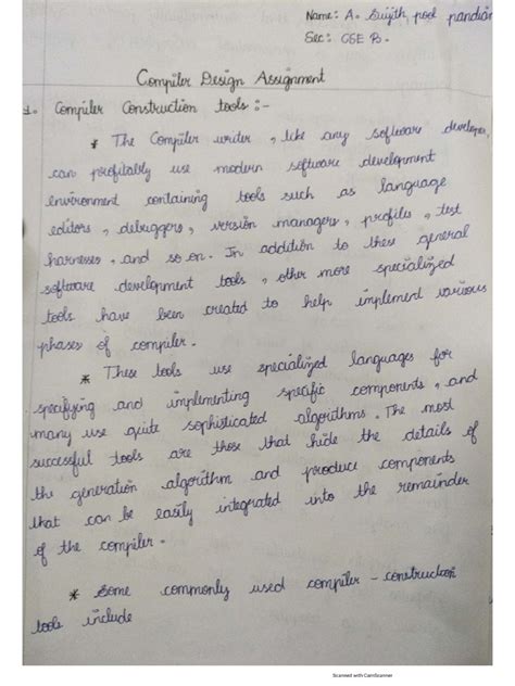 Compiler Design Assignment 1 Pdf